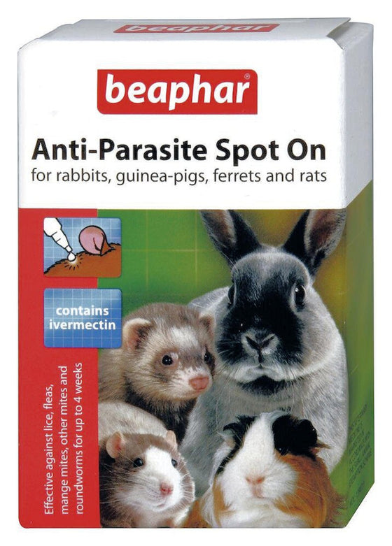 Beaphar - Anti-Parasite Spot On - Rabbits, Guinea Pigs, Ferrets, Rats ...