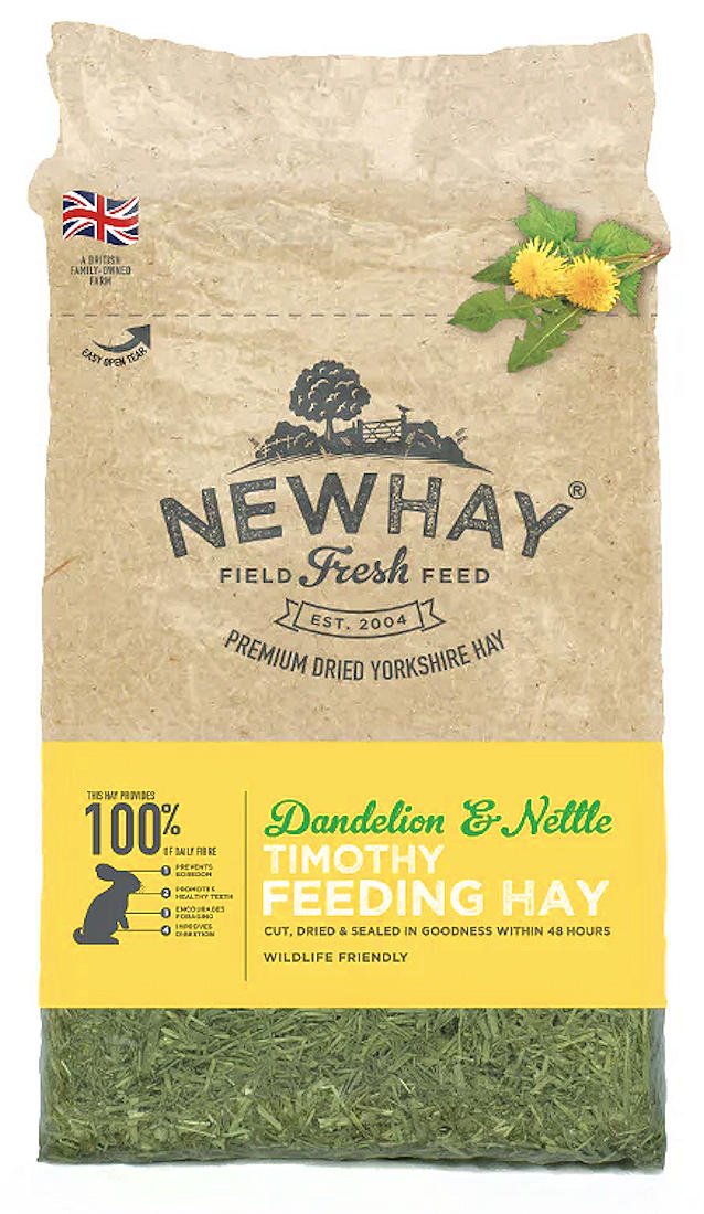 NewHay - Dandelion & Nettle Timothy Feeding Hay | The Hay Experts
