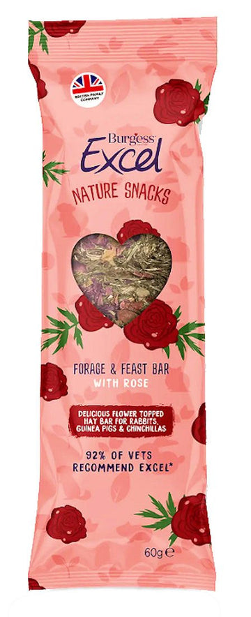 Burgess Excel Forage & Feast Hay Bar With Rose | The Hay Experts