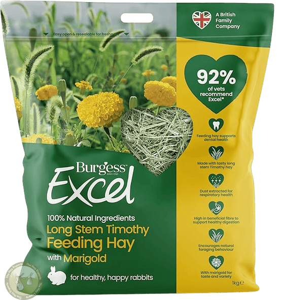 Excel Long Stem Feeding Hay with Marigold for rabbits & more. High ...