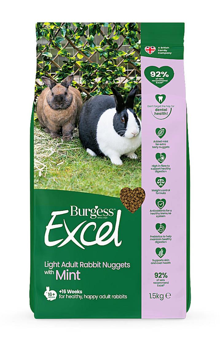 Burgess Excel Adult Light Rabbit Nuggets with Mint | Food | The Hay Experts