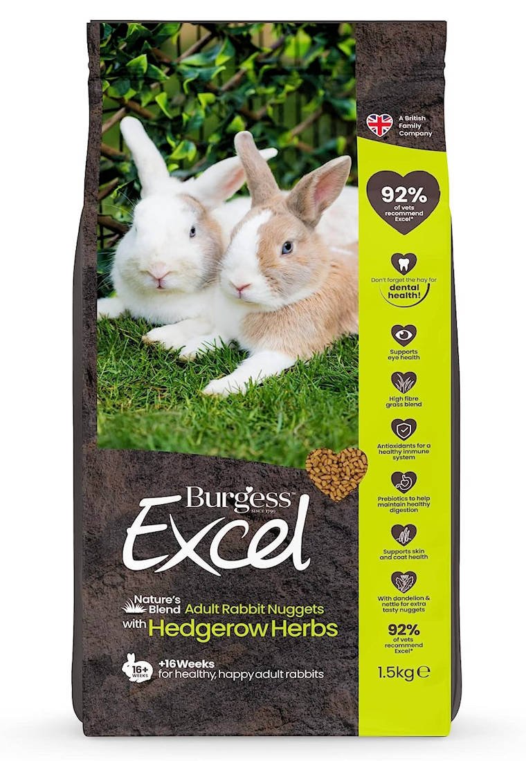 Nature's Blend - Burgess Excel Adult Rabbit 1.5kg | Foods | The Hay Experts