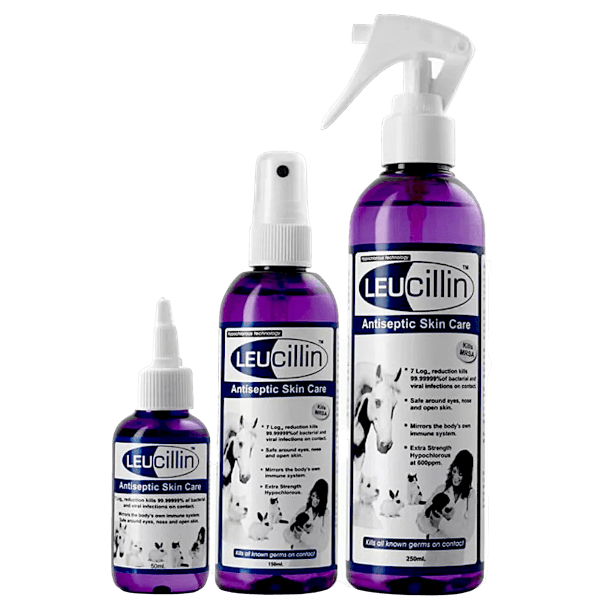 Leucillin Antiseptic Skin Care for all mammals, birds & Reptiles– The ...
