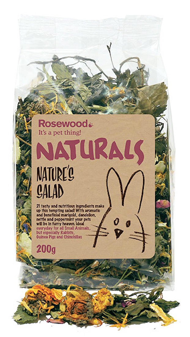 Rosewood Nature's Salad - Tasty forage mix for rabbits, guinea pigs ...