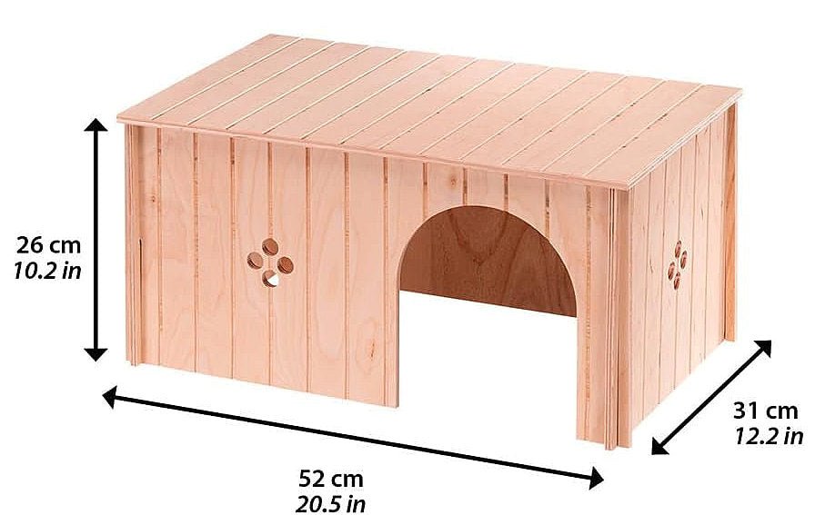 Ferplast Sin Maxi Wooden Rabbit House | The Hay Experts