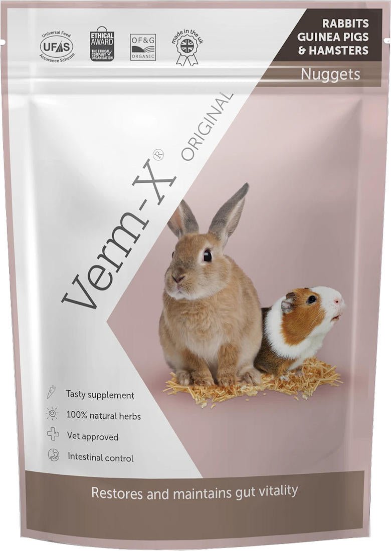 Verm-X Herbal Nuggets for Rabbits, Guinea Pigs & Other Small Animals ...